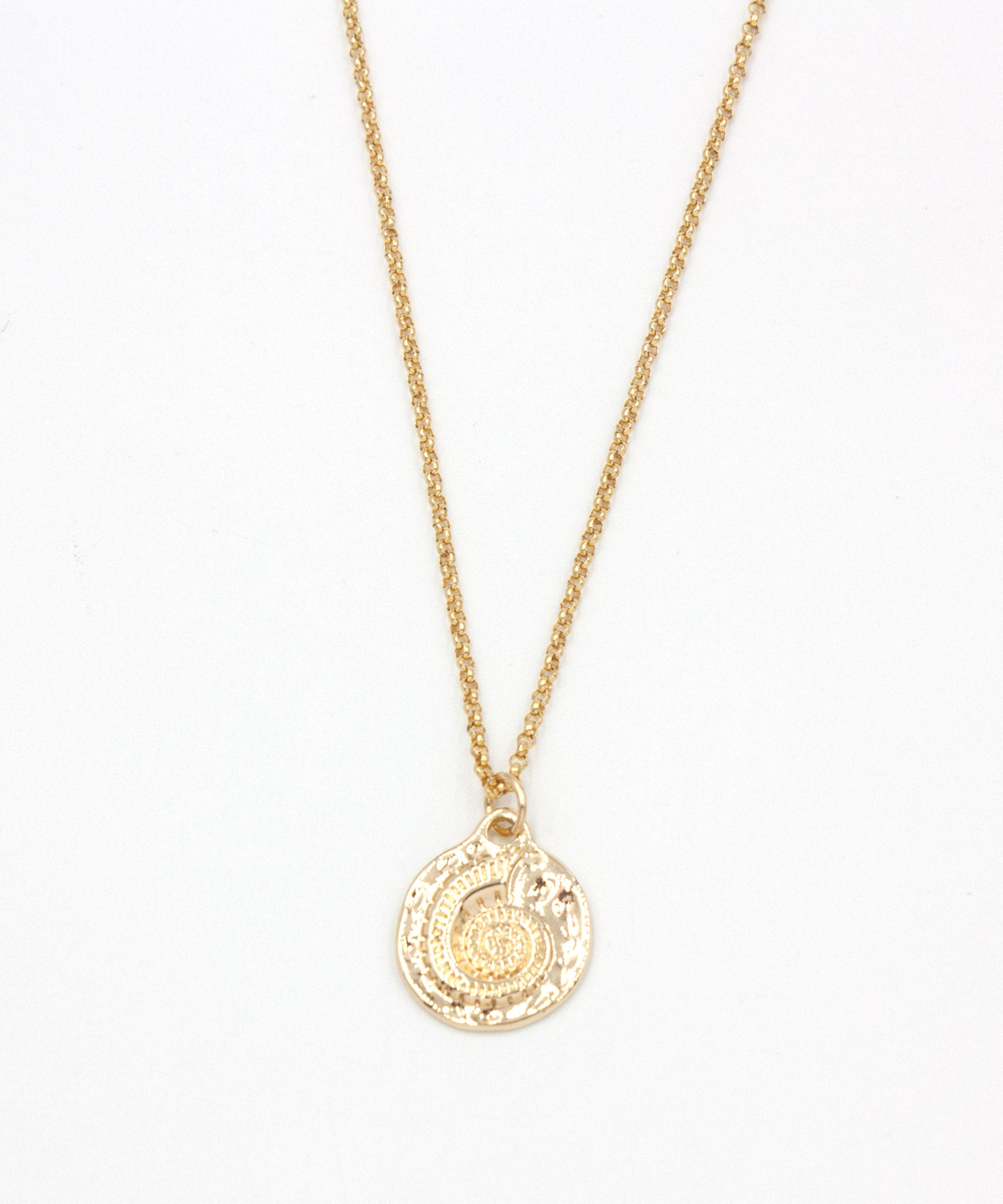 Laguna Gold Pendant Necklace – Pure Indigo Design